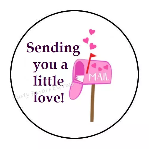 Sending You A Little Love Sticker Party Favors Sticker Envelope Seals ...