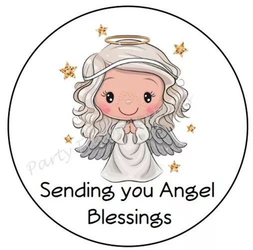 Sending You Angel Blessings Sticker Party Favors Sticker Envelope Seals ...