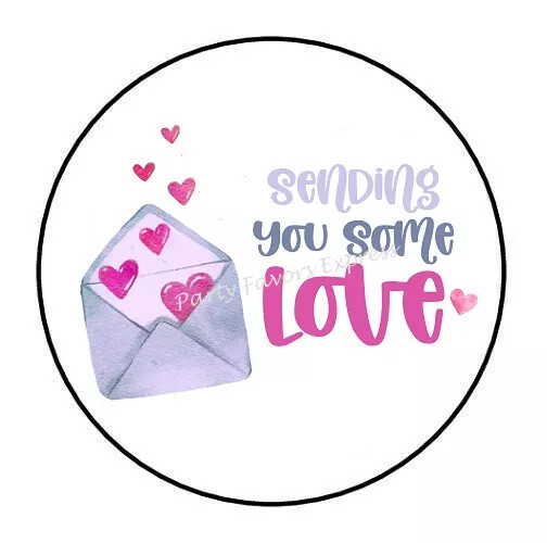 Sending You Some Love Sticker Party Favors Sticker Envelope Seals ...