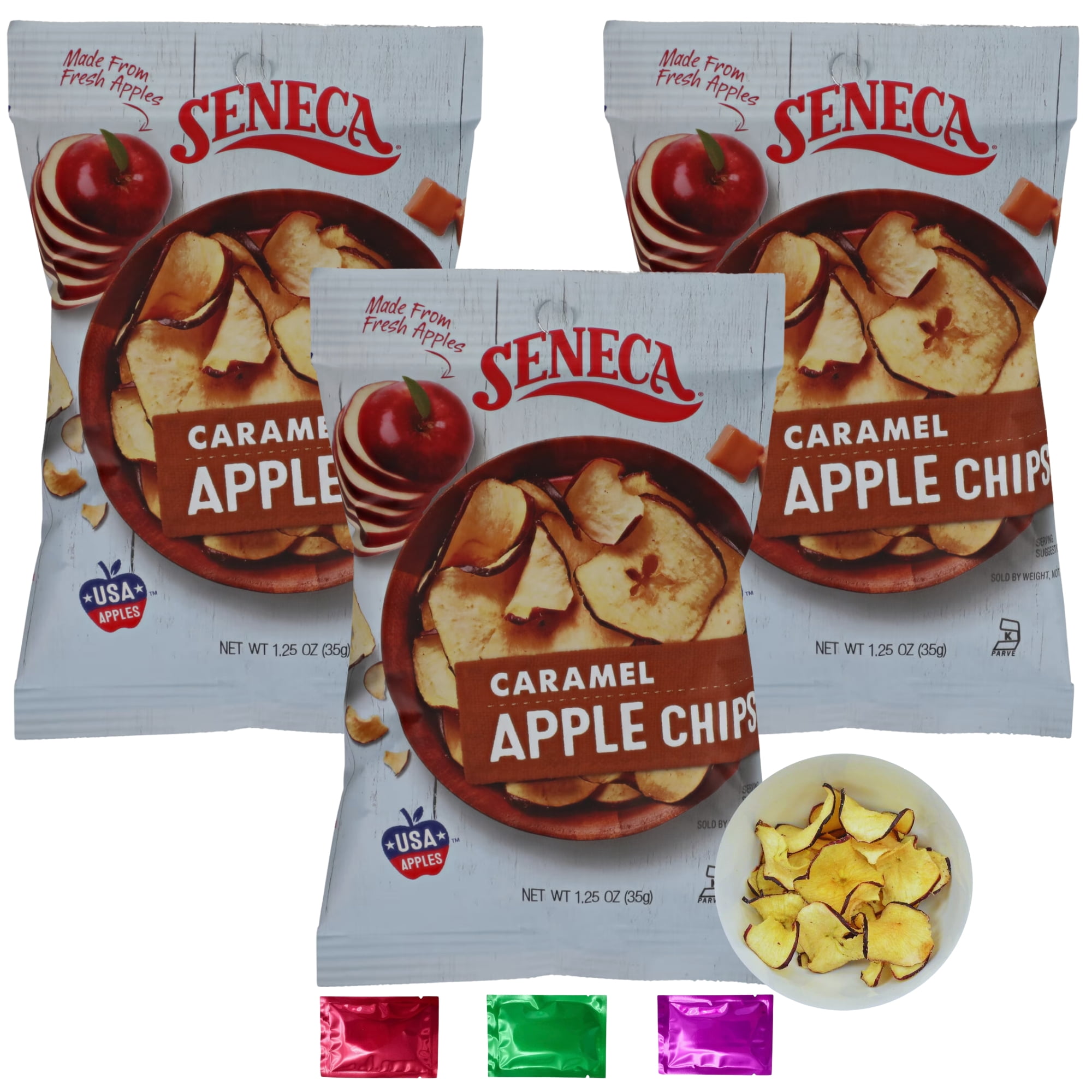 Seneca Caramel Apple Chips, Gluten-Free No Preservatives Crunchy Chips ...