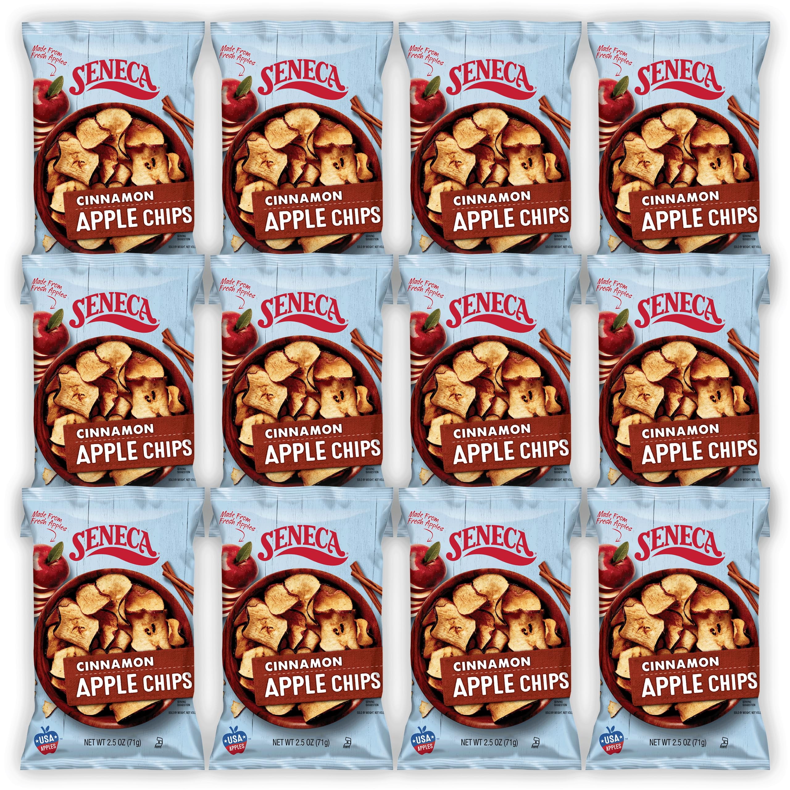 Seneca Cinnamon Apple Chips TGF4 | Made from Fresh Apples | 100% Red ...