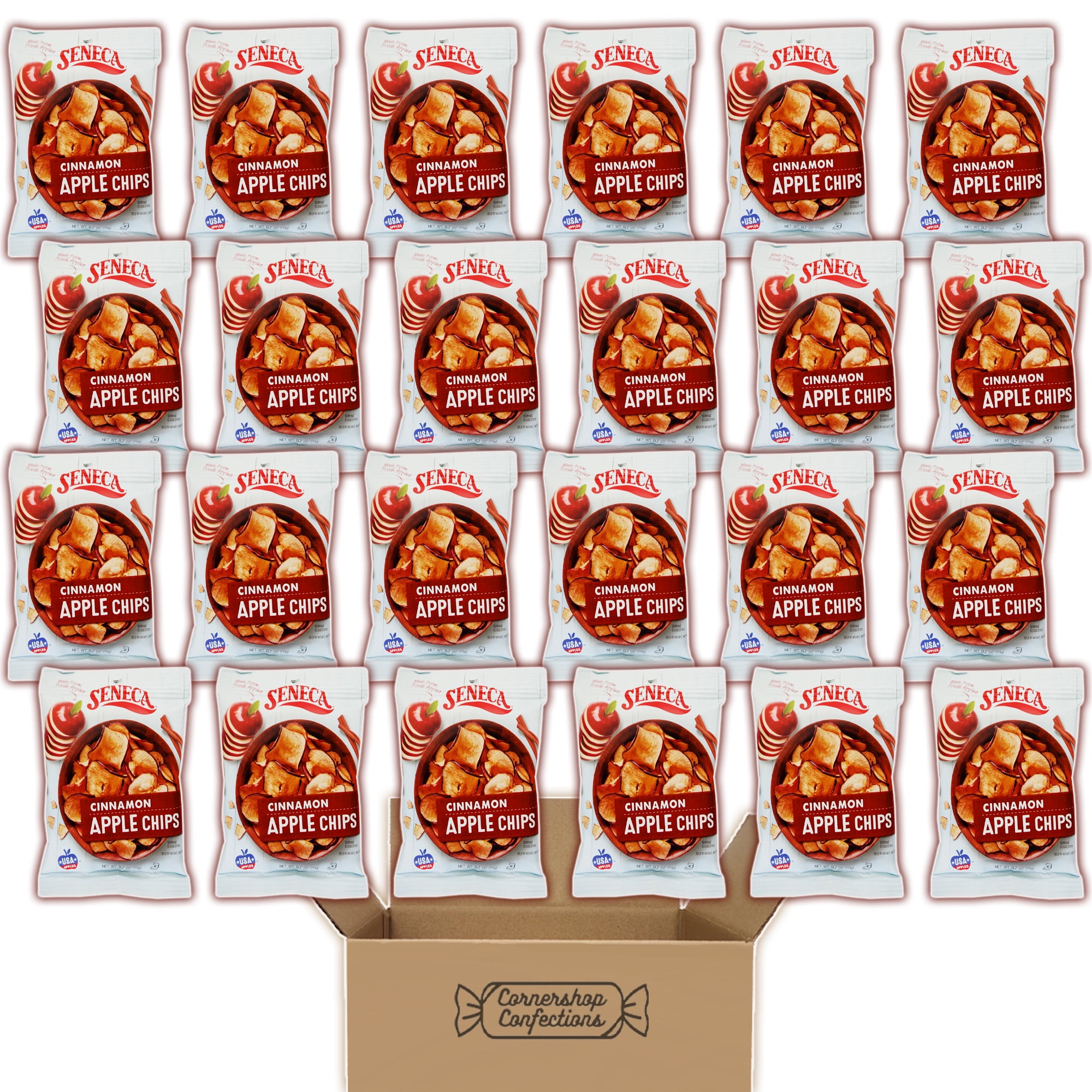 Seneca Cinnamon Flavored Apple Chips Bundle Pack - 24 Individually ...
