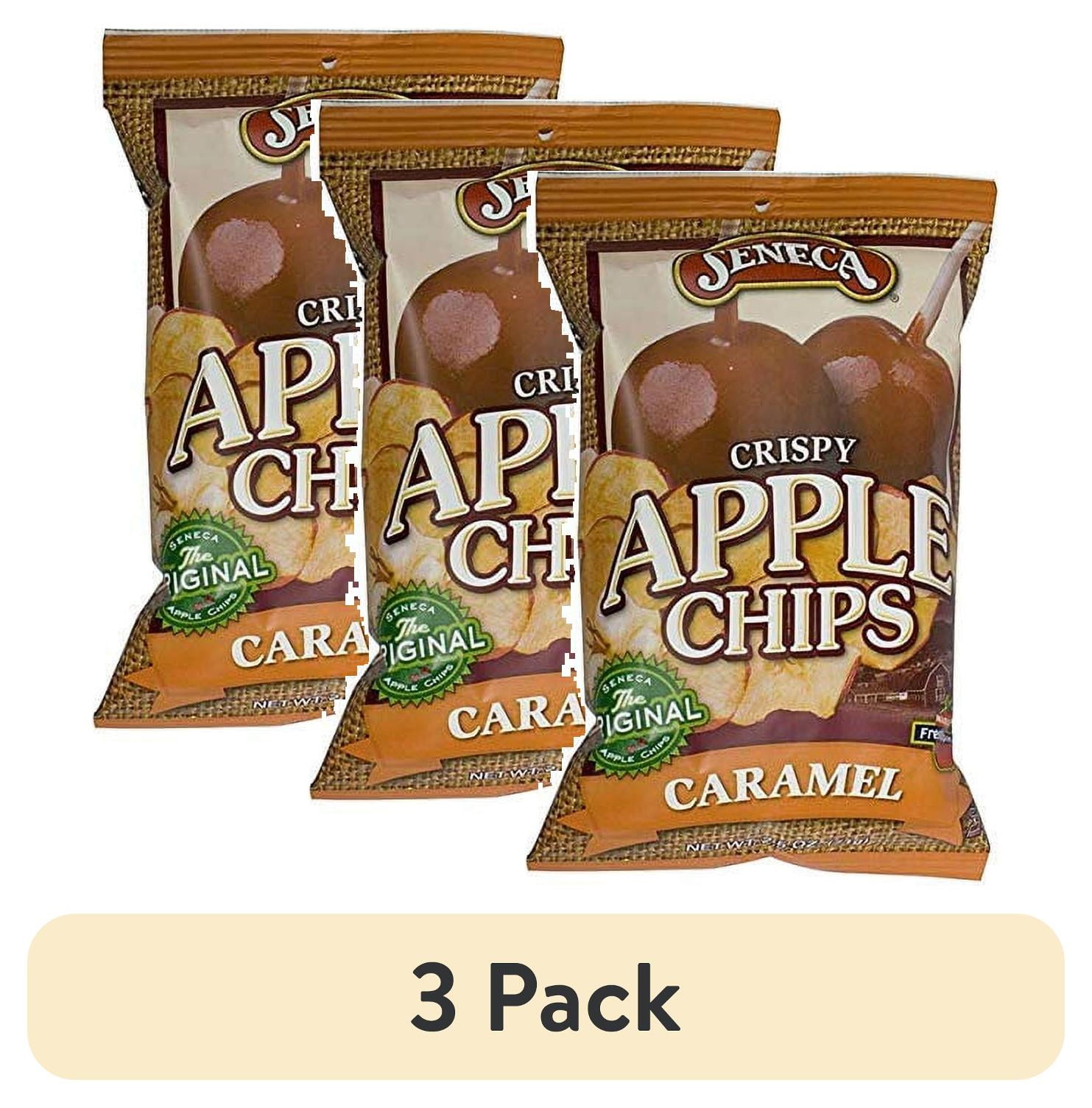(3 pack) Seneca Foods Crispy Apple Chips, Caramel | 6 Pack - Walmart.com
