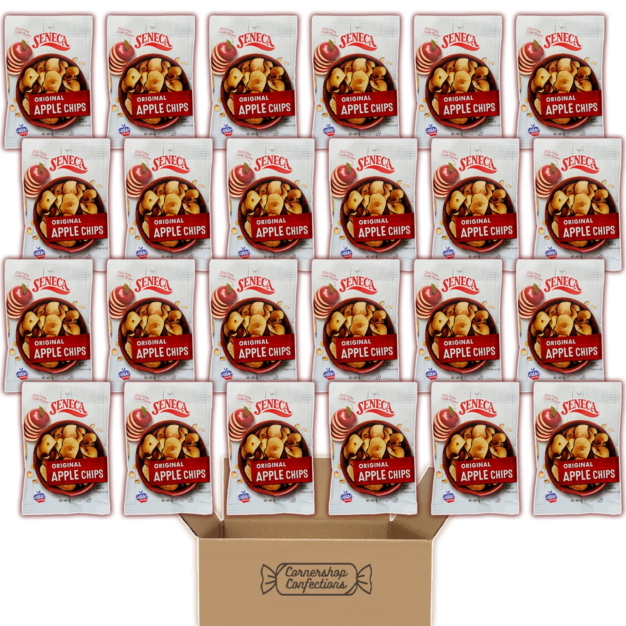 Seneca Original Flavored Apple Chips Bundle Pack - 24 Individually ...