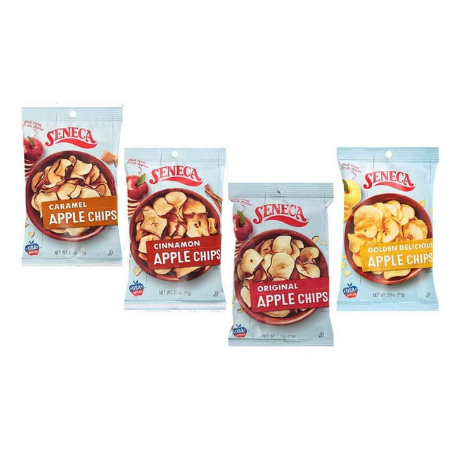 Seneca Healthy Snacks: Original, Golden, Caramel & Cinnamon Crispy ...