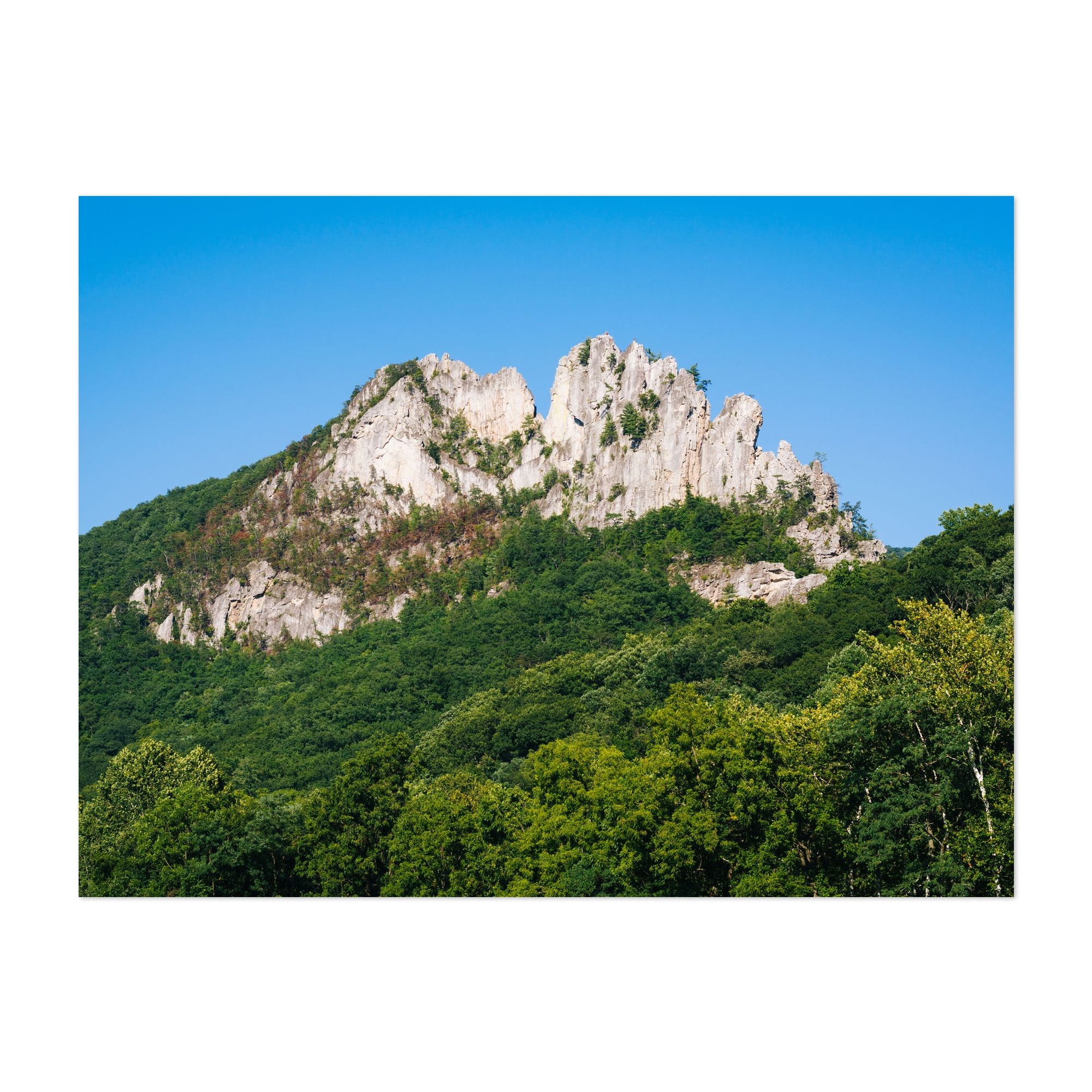 Seneca Rocks - West Virginia Photography Unframed Wall Art Print 30 x ...