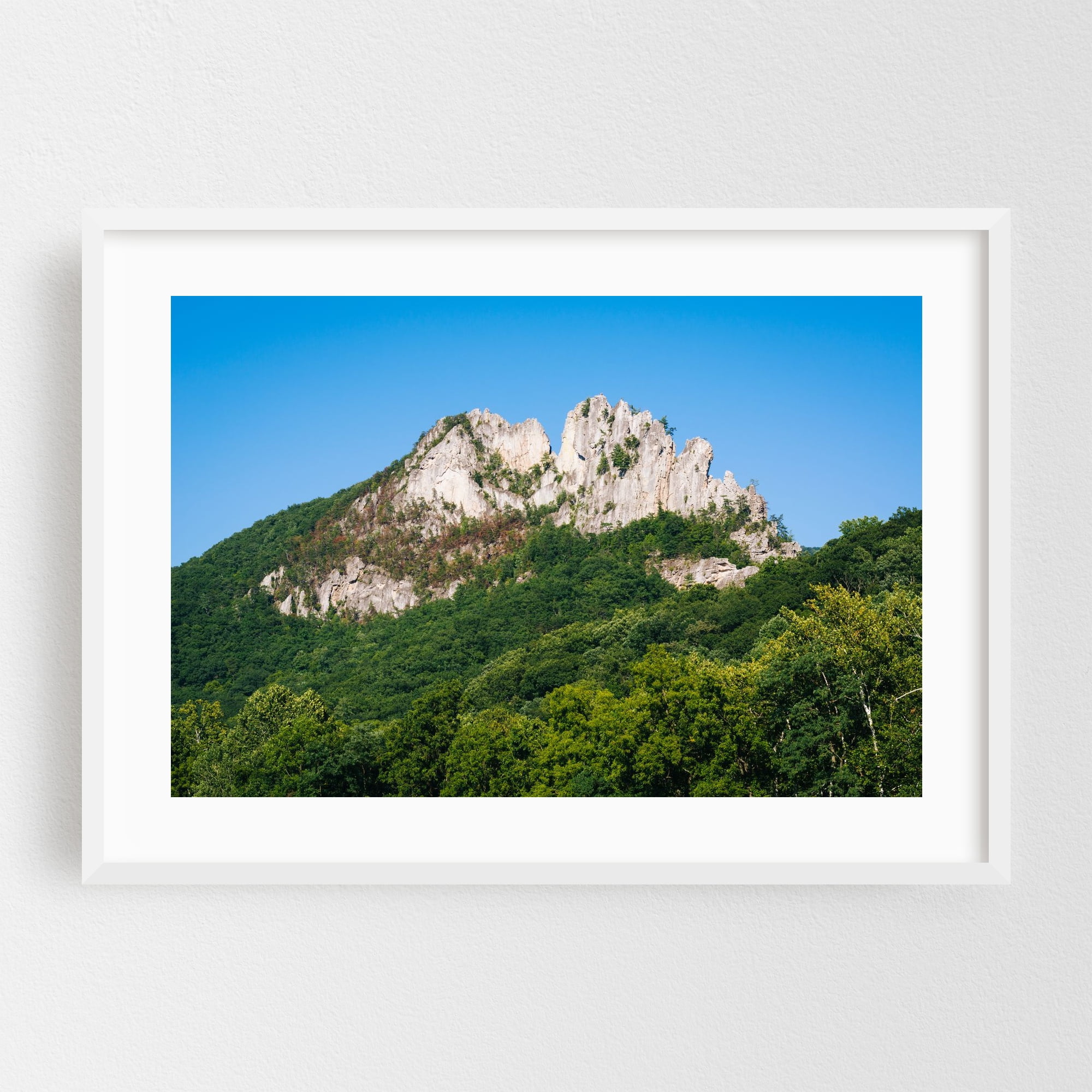 Seneca Rocks - West Virginia Photography White Framed Wall Art Print 8 ...