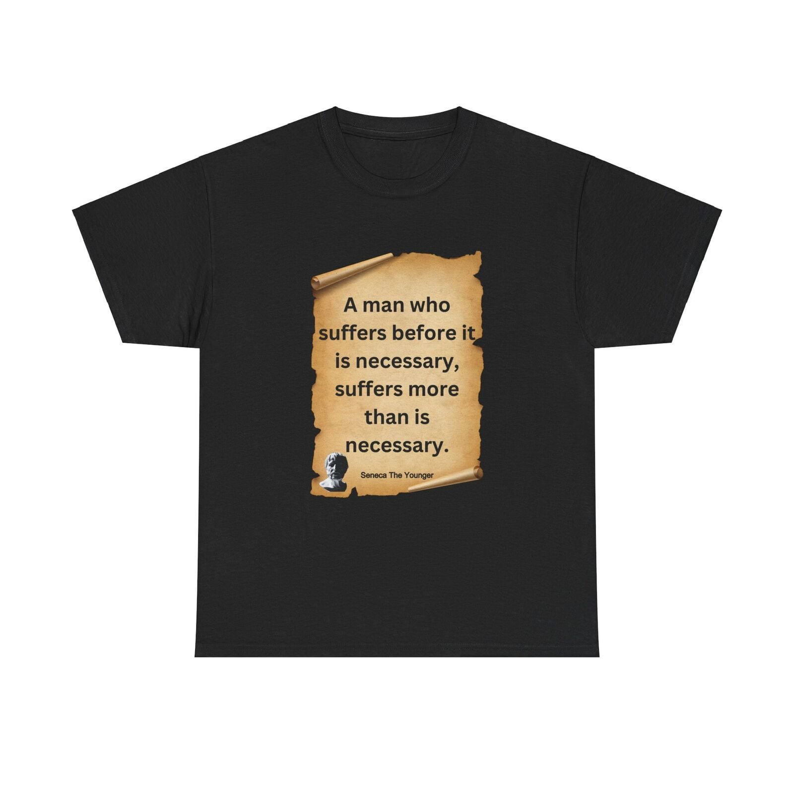 Seneca The Younger - On Suffering - Stoic Stoicism Tee T-shirt Quote ...
