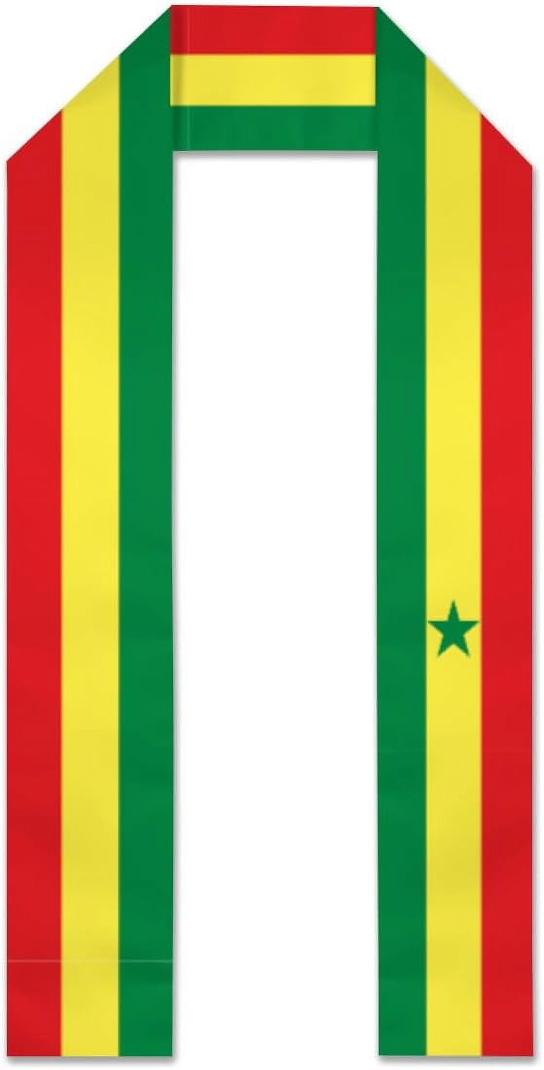 Senegal Flag Graduation Stole Graduate Shawl Sash Scraf Gift For Abroad ...