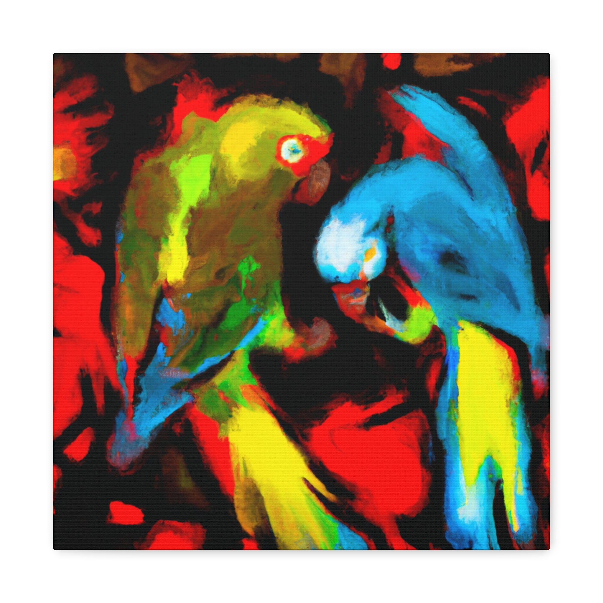 "Senegal Parrots in Flight" - Canvas - Walmart.com