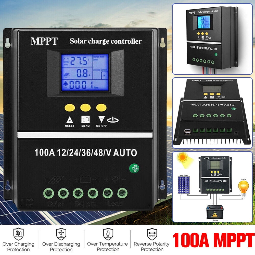 Seneo 100A MPPT Solar Charge Controller 12V/24V/36V/48V DC ...