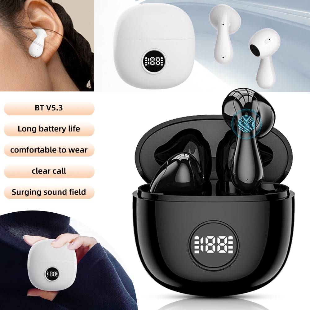 Seneo T88 Bluetooth 5.3 Earphones, True Copper Ring Speaker Wireless ...