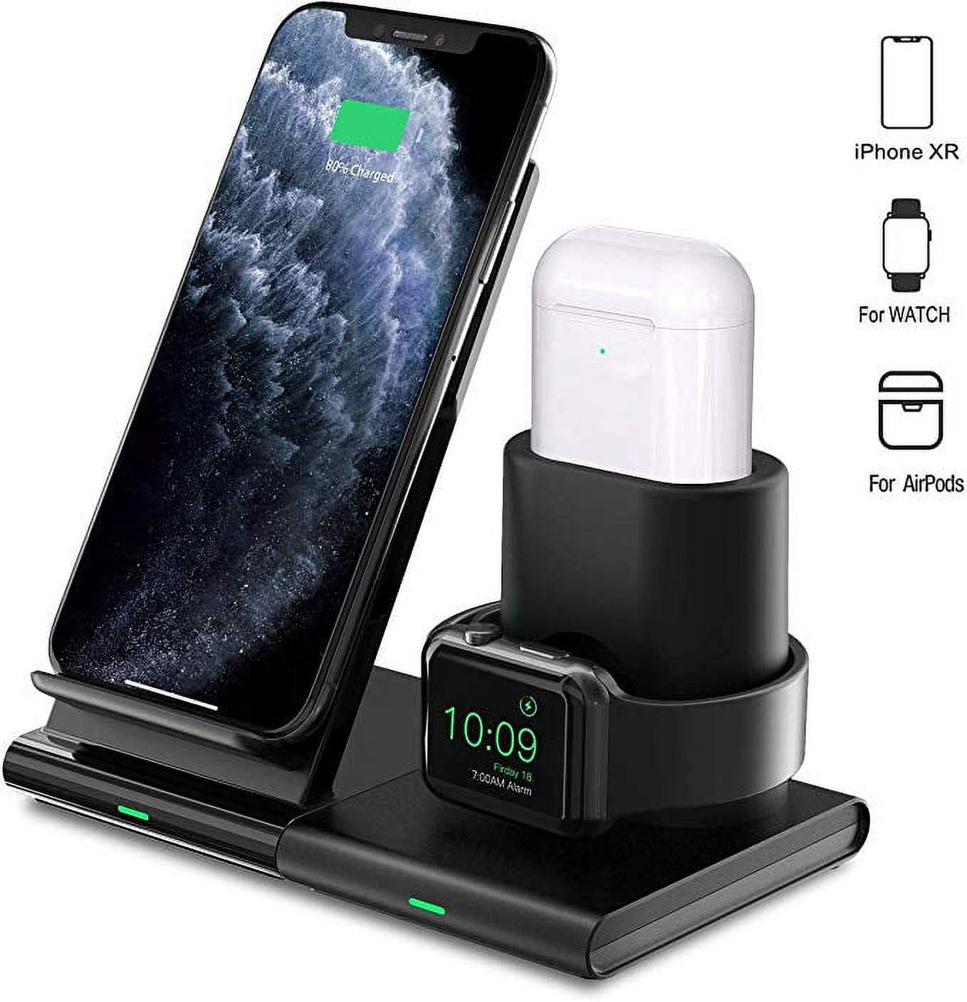 Seneo Wireless Charger, 3 in 1 Wireless Charging Station for Apple ...