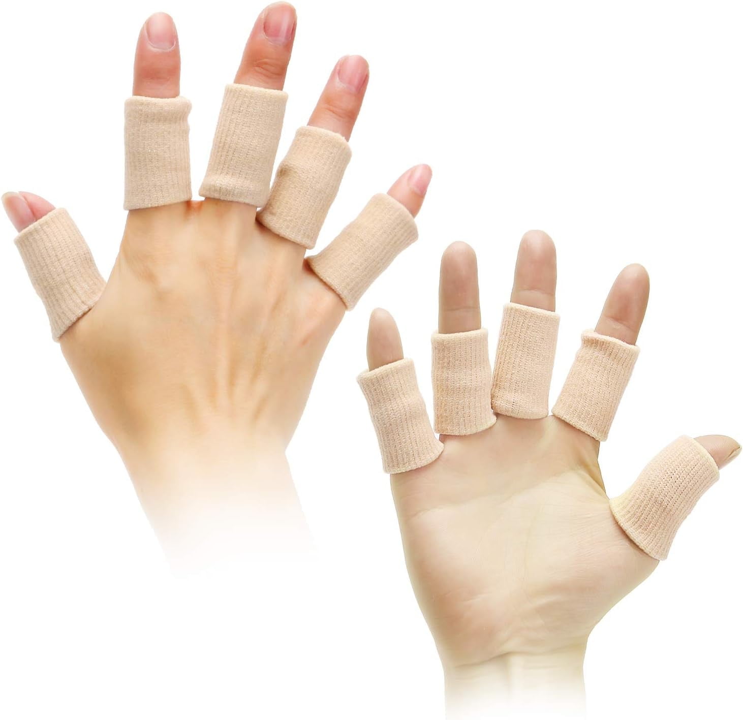 Senew 10 Pcs Finger Sleeves Protectors Thumb Brace Support Elastic ...