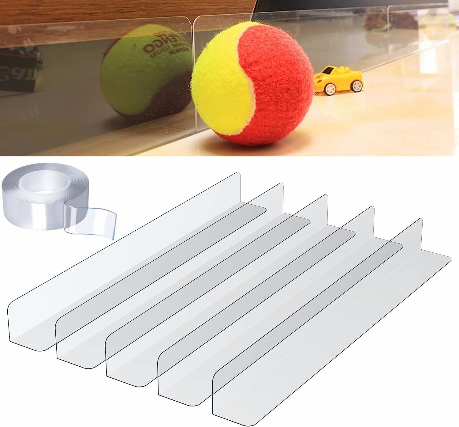 Senew 5 Pack Under Couch Blocker, Gap Bumper Under Bed Blocker Safety ...