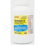 Senexon-S Generic for Senokot-S, Laxative & Stool Softener, 1000 Count ...