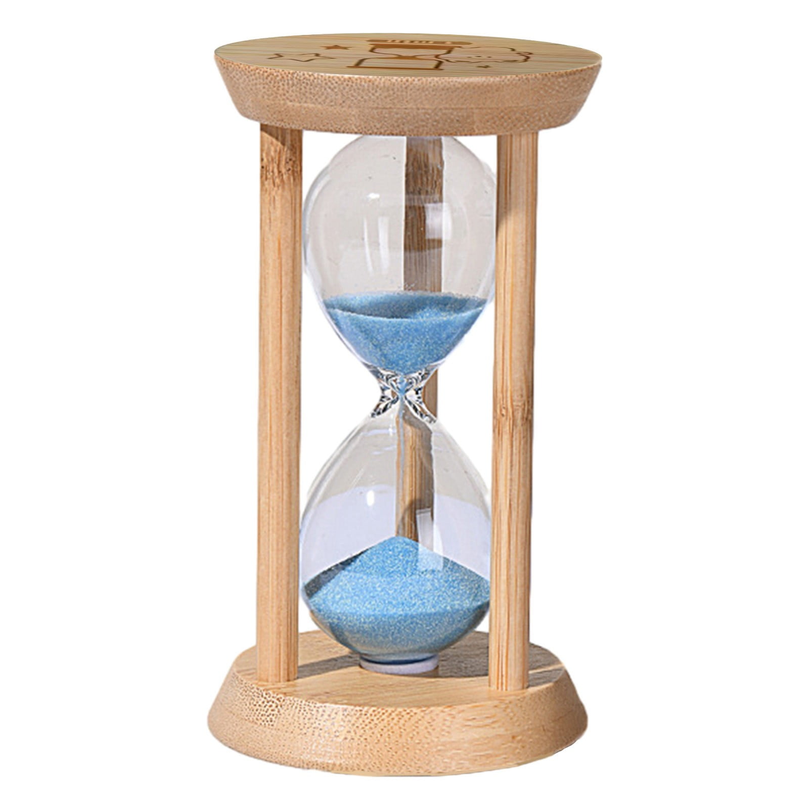 Senfafa Bamboo Fluorescent Hourglass Time Plan 1 Minute, for Home ...
