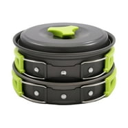 Ozark Trail Space-Saving 5-Piece Cookware Mess Kit, Stainless Steel and ...