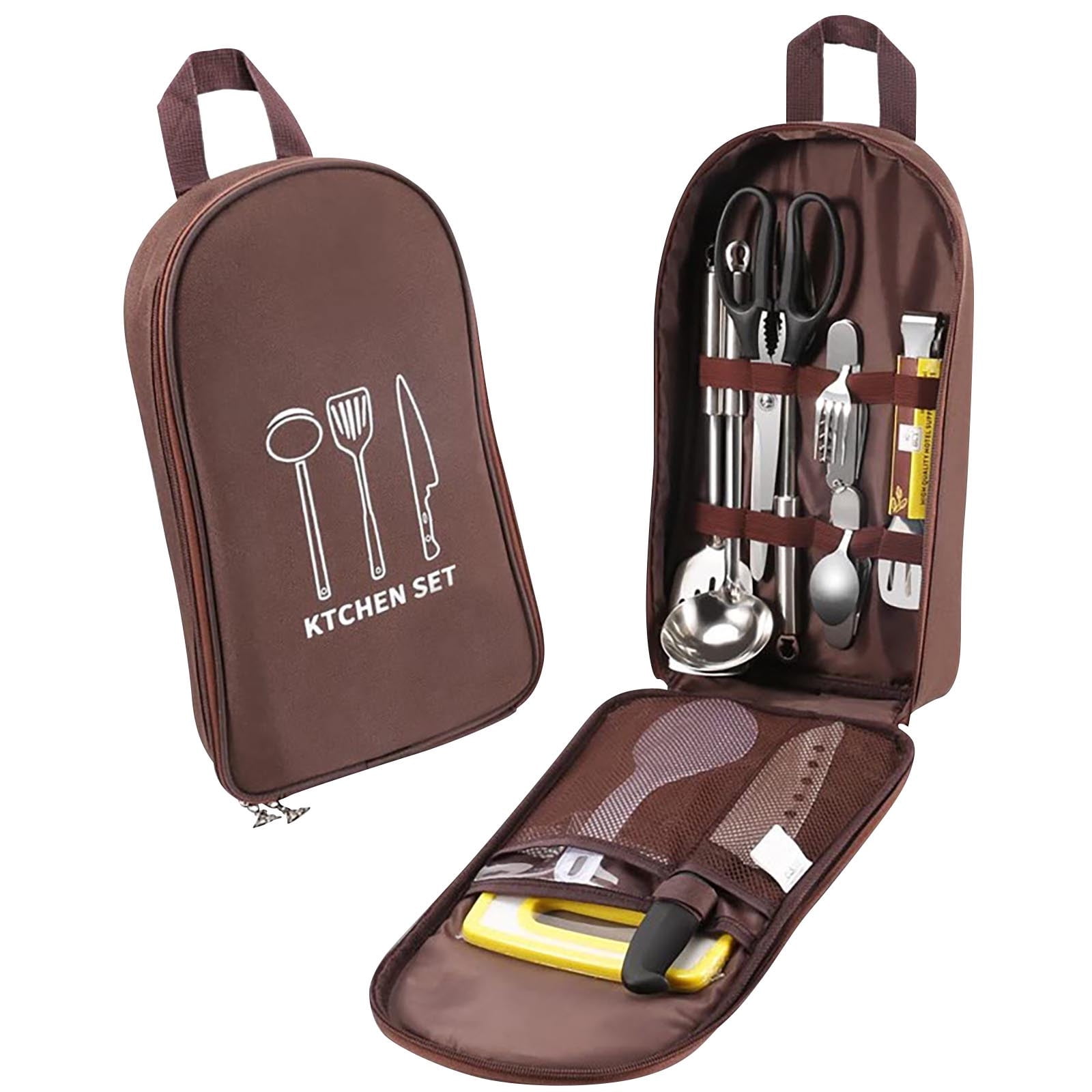 Senfafa Camping Cookware Storage Bag Kitchen Set Cooking Utensils ...