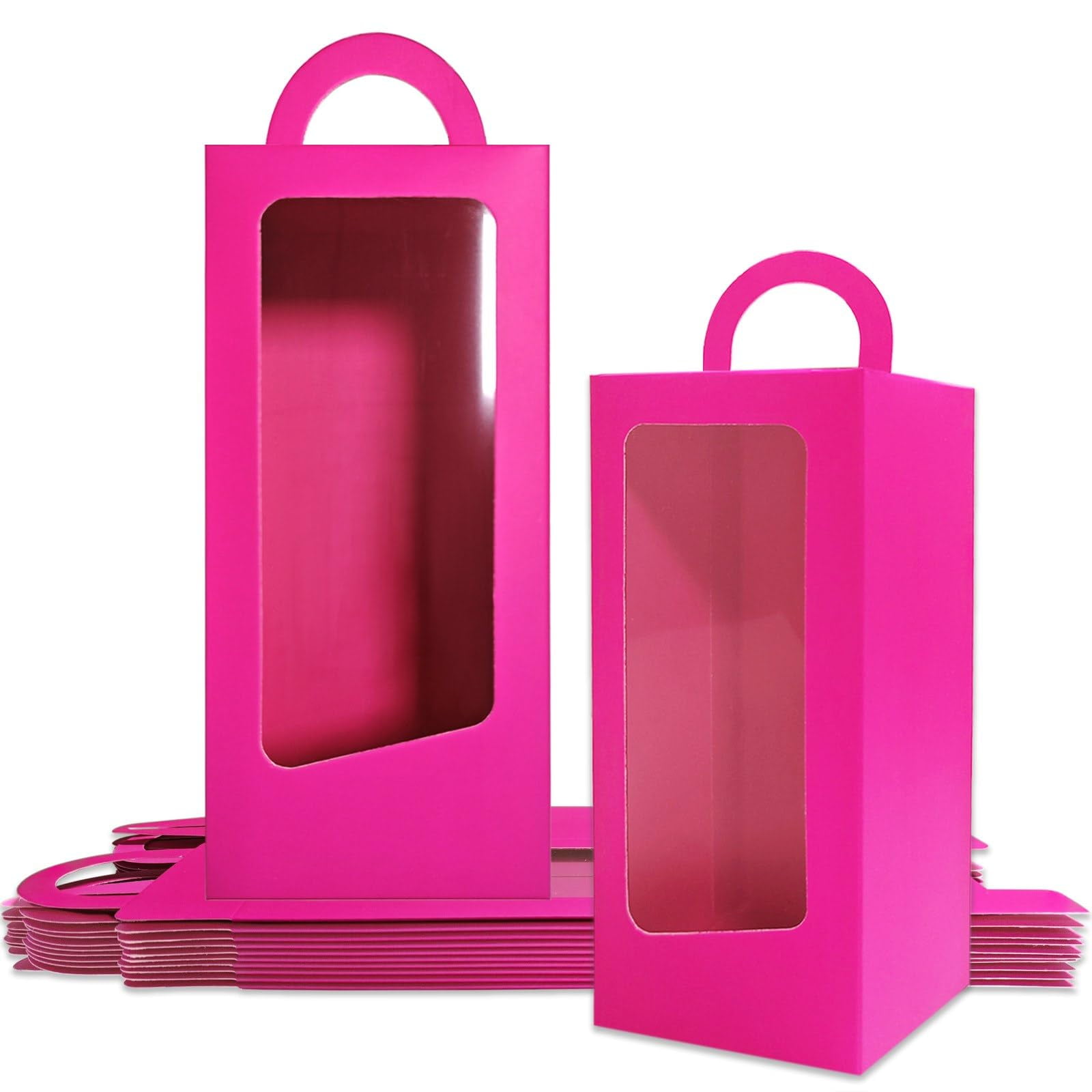 Senfaro 12 Hot Pink RRF12 Party Favor Boxes Pink Girls Birthday Gift ...