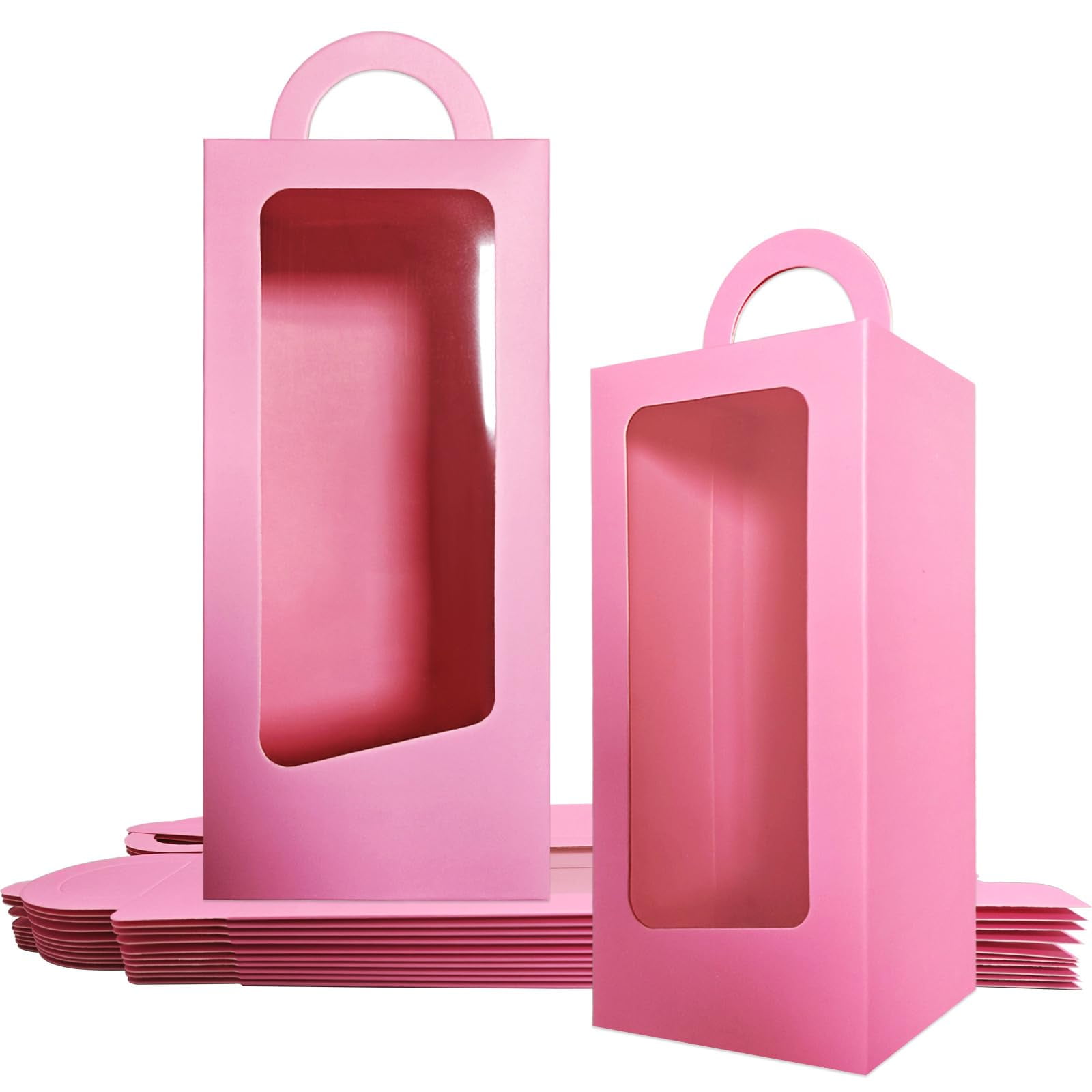 Senfaro Pink Girl Party IFF17 Favor Boxes 12 Pack Pink Doll Gift Boxes ...