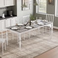 Senfot 78 Inch Rectangular Dining Table for 8, Rustic Farmhouse Kitchen ...