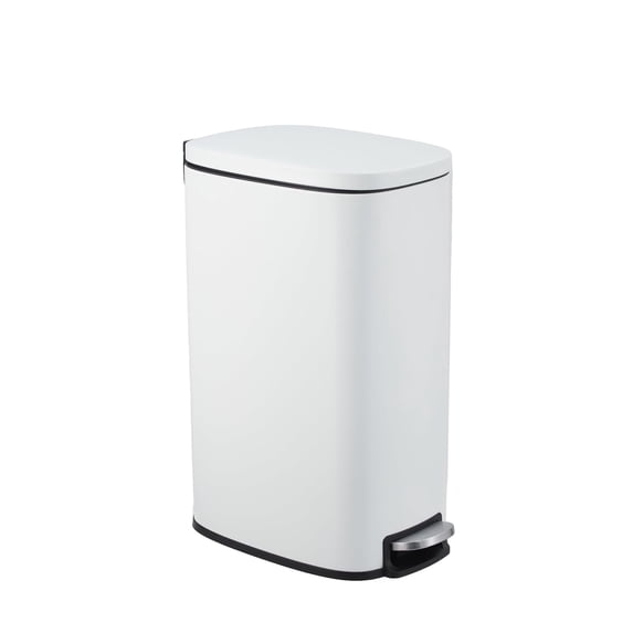 Senfot Slim Kitchen Trash Can 13 gal, Skinny Stainless Steel Garbage ...