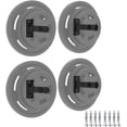 Senfot Wall Mounted Carbon Steel Weight Storage Rack Fit 2 Inch Barbell ...