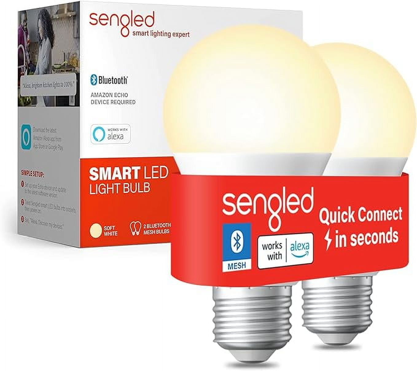 Sengled Alexa Light Bulb, S1 Auto Pairing with Alexa Devices, Warm ...