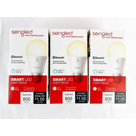 Sengled Smart LED Bulbs, 3 Pack, Alexa & Google Compatible, 2700K, No Hub Required - Walmart.com