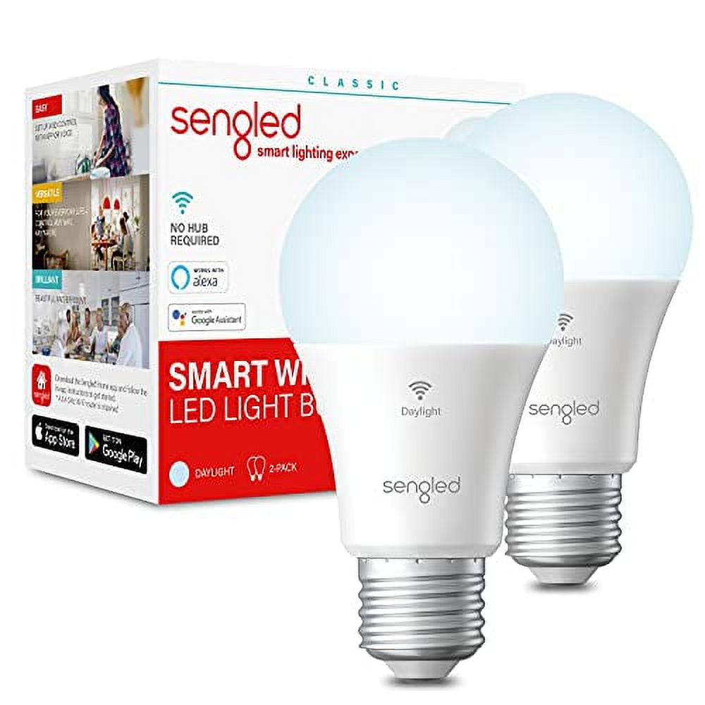 Sengled Smart WiFi Bulbs, Alexa & Google Compatible, A19 Daylight, No ...
