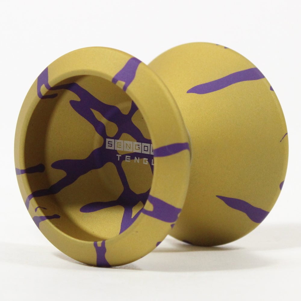 Sengoku Tengu Yo-Yo - 6061 Aluminum Monometal YoYo (Yellow Purple ...