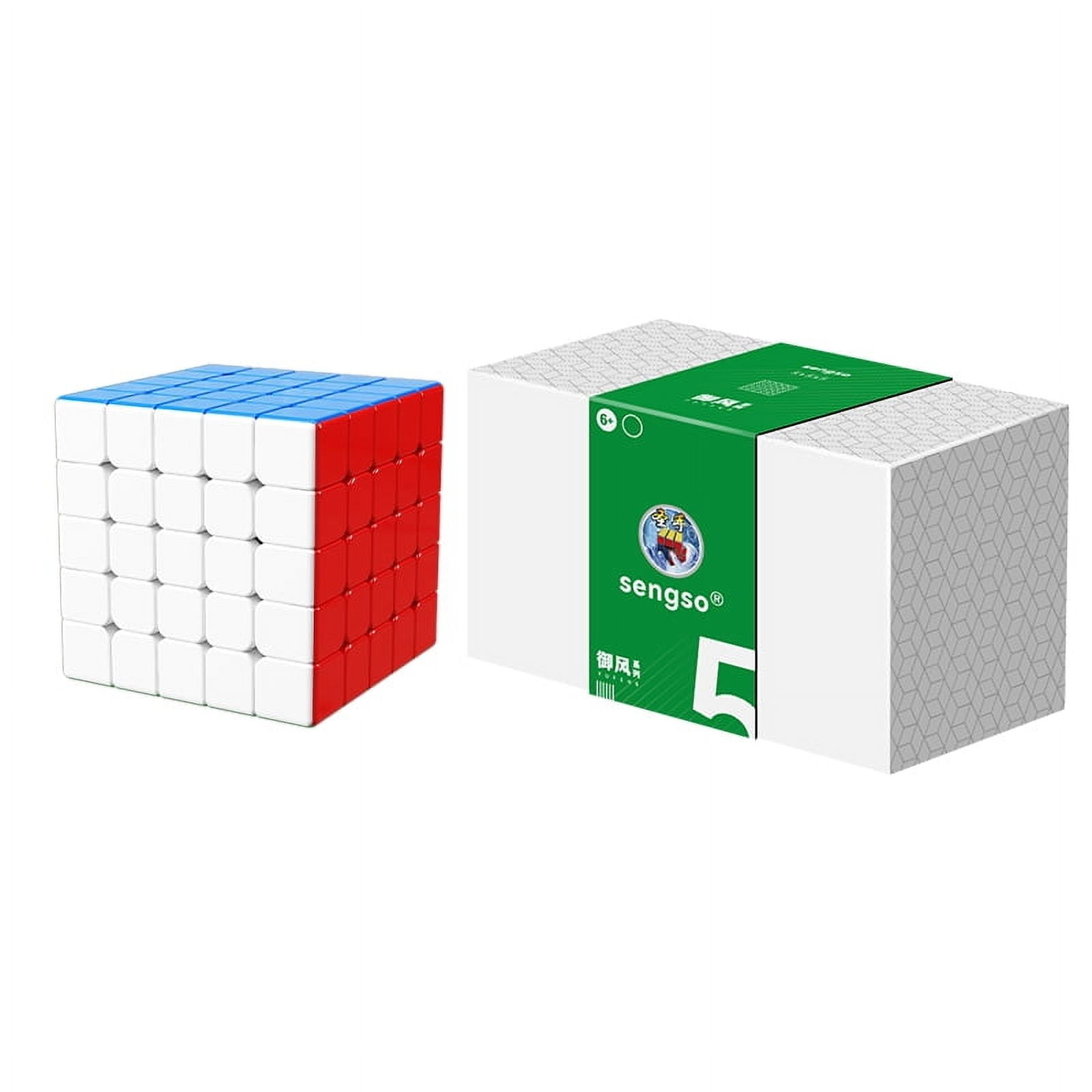 Sengso 5X5 Magic Cube ABS Magnetic Six-Color UV Bright Surface (Without ...