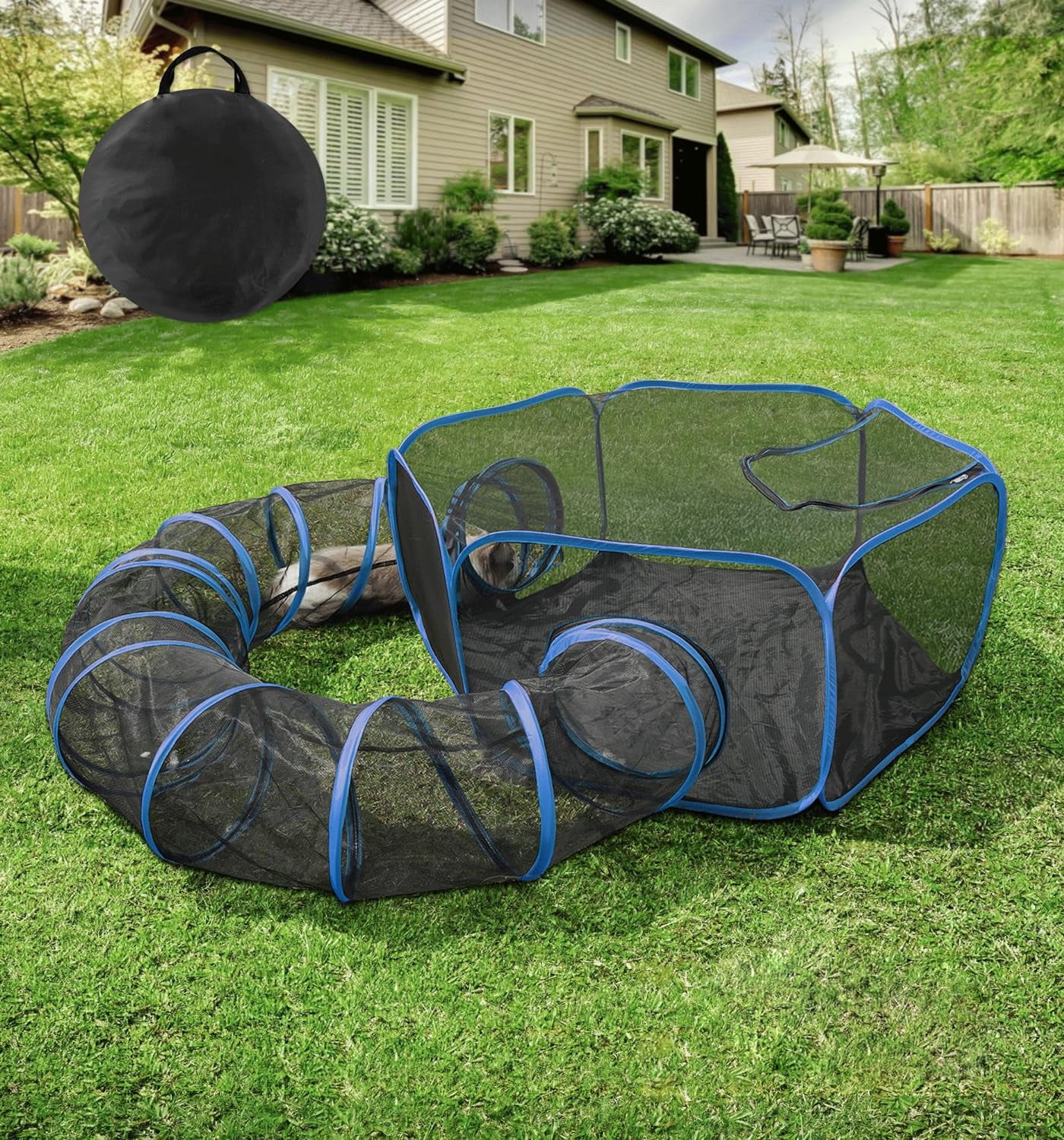 Senhu Outdoor Cat Enclosures, Portable Cat Tent for Outside Cat Playpen ...