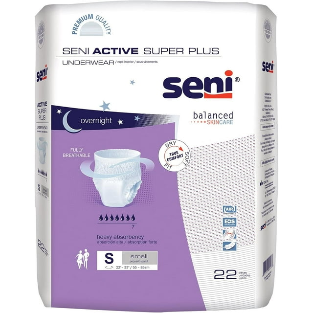Seni Active Super Plus Disposable Underwear Pull On with Tear Away ...