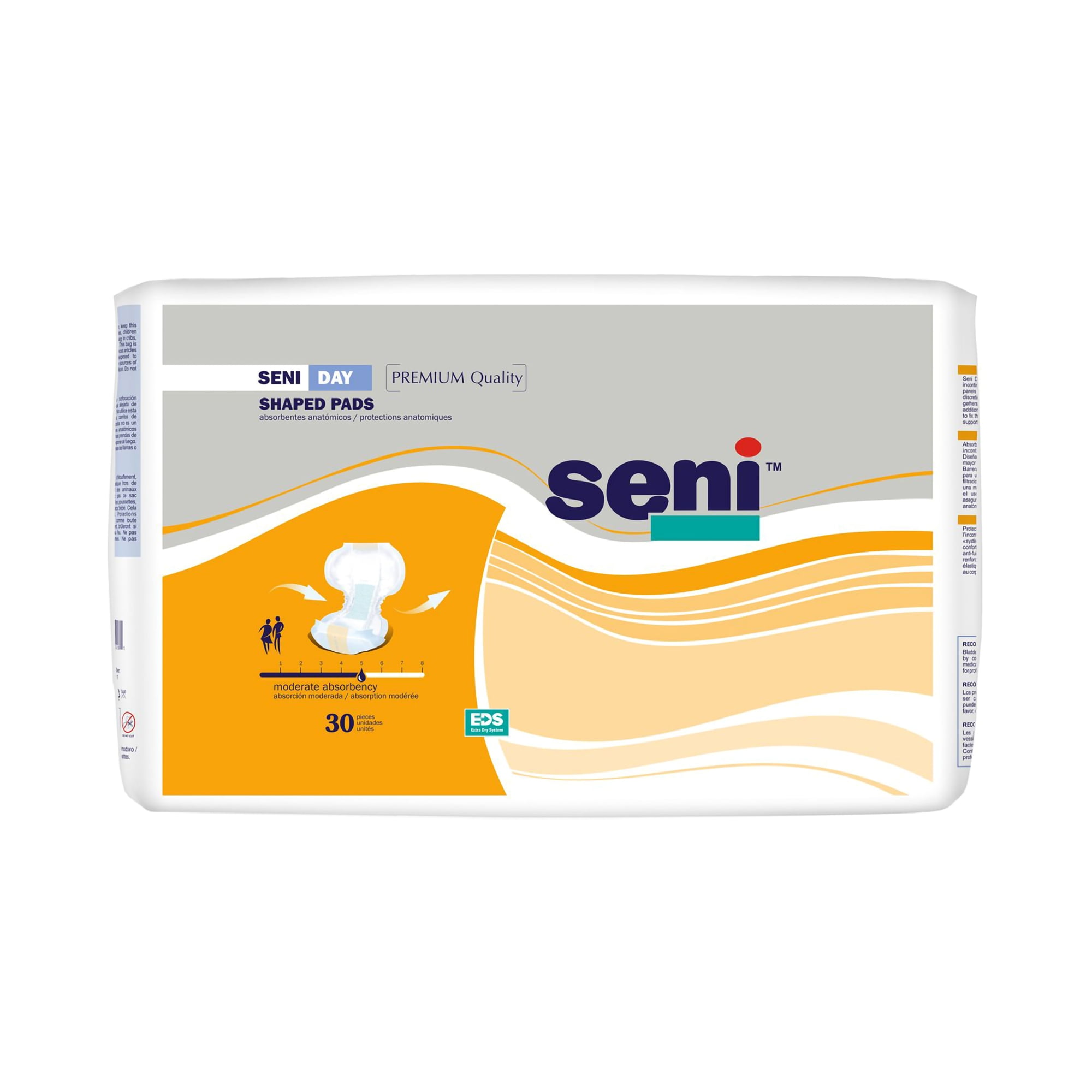 Seni Unisex Adult Active Incontinence Liner, Breathable Bladder ...