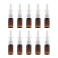 Senikei 10x 10ml Brown Plastic Nasal Spray Bottles Fine Mist Atomizers ...