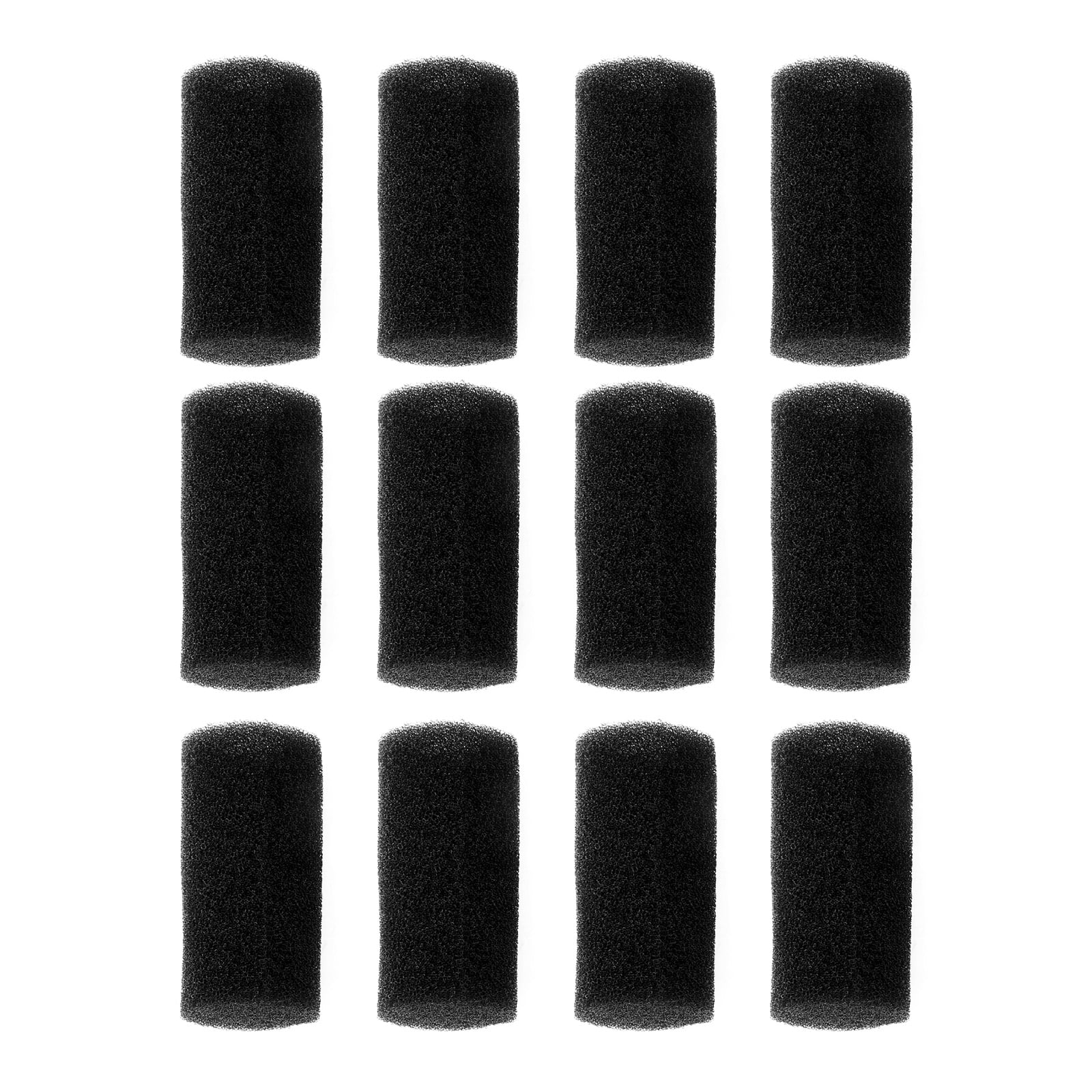 Senikei 12 Pack Black Aquarium Pre-Filter Sponge Rolls for Tank ...