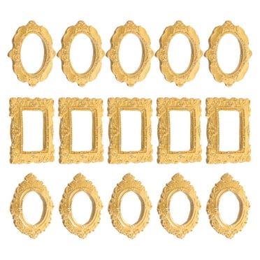 BalsaCircle 4 Gold 4" Mini Baroque Oval Picture Frames Party Wedding ...