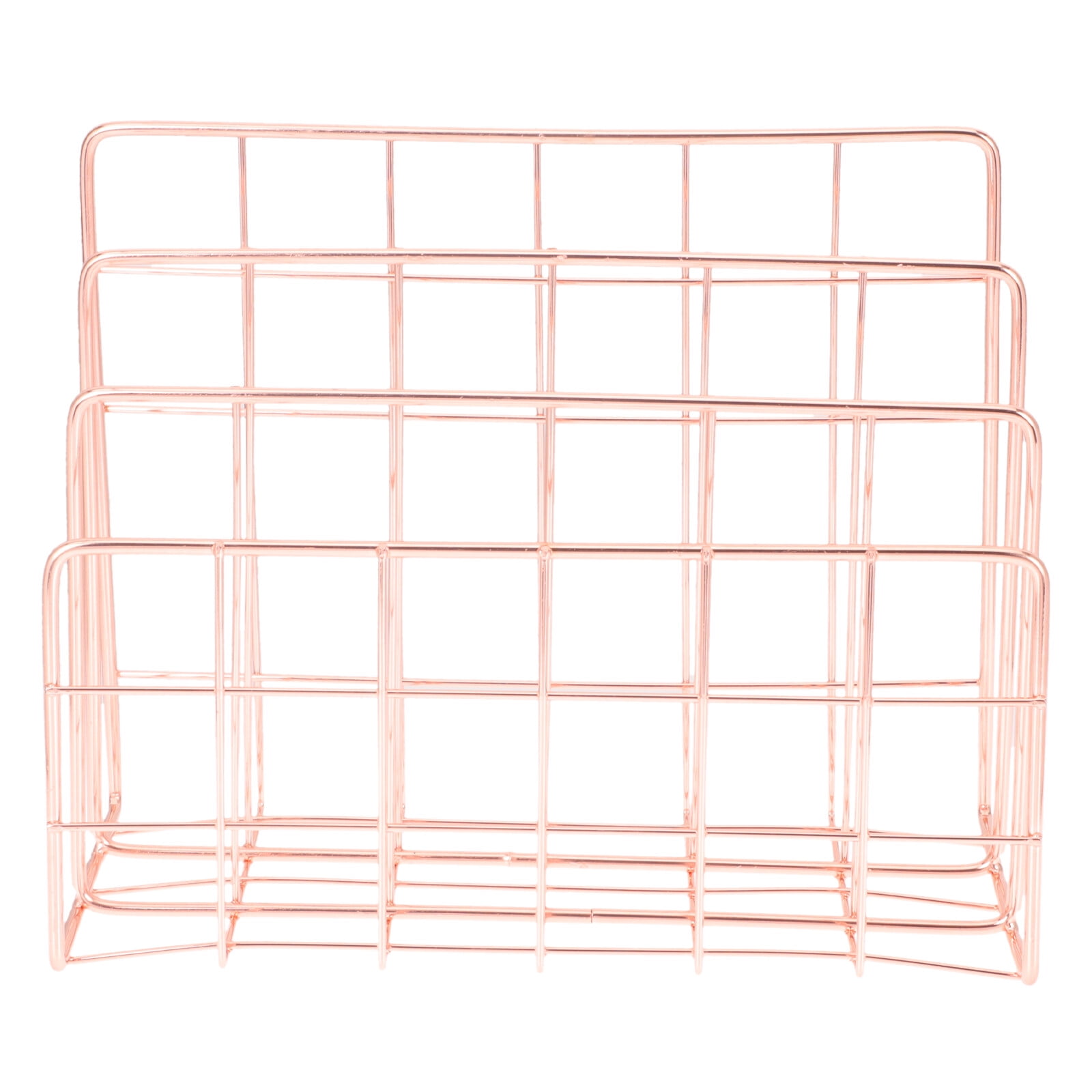 Senikei Desktop Mail Organizer Metal Storage Rack 3 Slot Book Rack ...