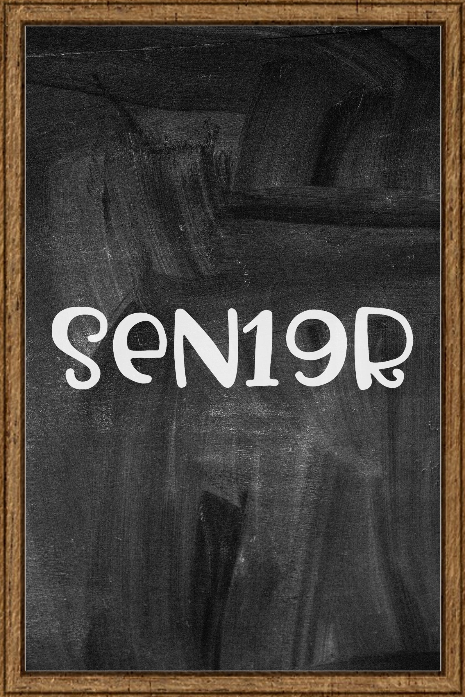 Senior 19 class of 2019 high school graduate graduation Tin Sign Chalk ...