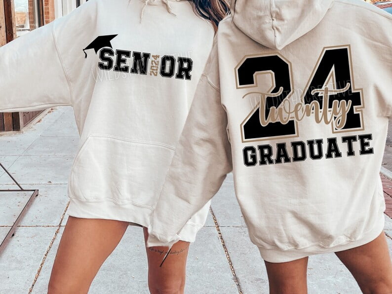 Senior 2024 Black To School Gifts, Graduation , Class of 2024 Hoodie HG ...