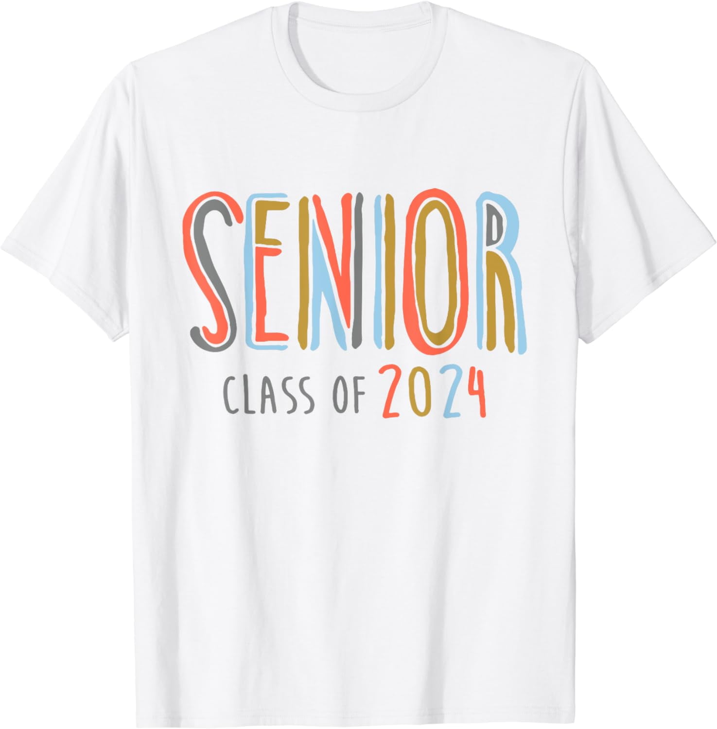 Senior 2024 CLASS OF 2024， Back To School Teacher Students T-Shirt ...