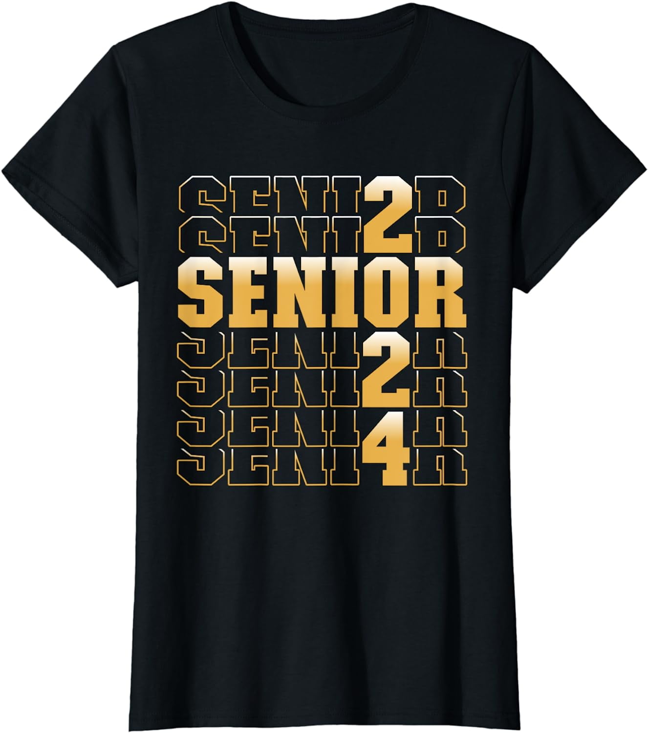 Senior 2024 CLASS OF 2024 Graduation or First Day Of School T-Shirt ...