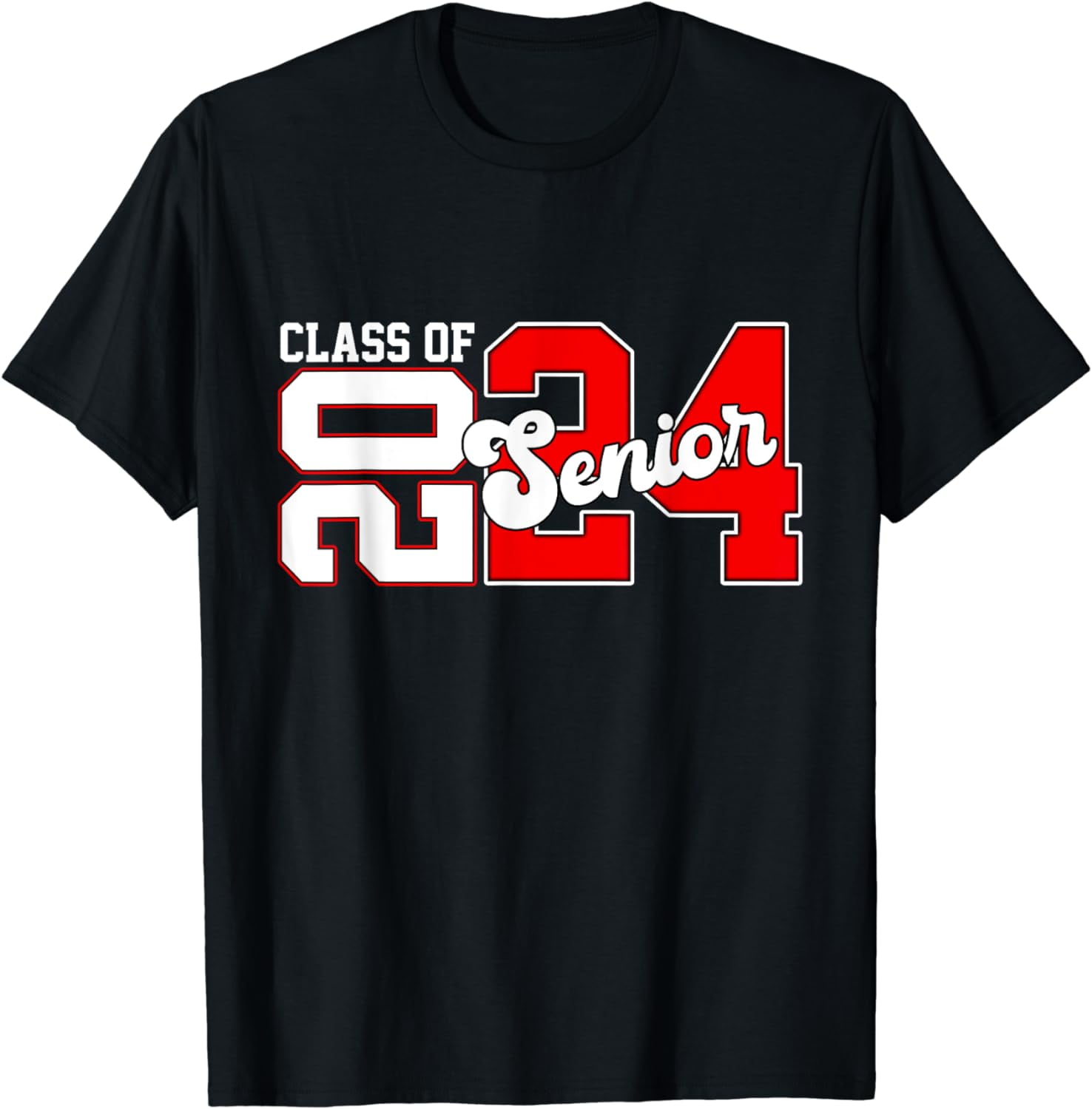 Senior 2024 Class Of 2024 Graduation Proud Graduate Red T-Shirt ...