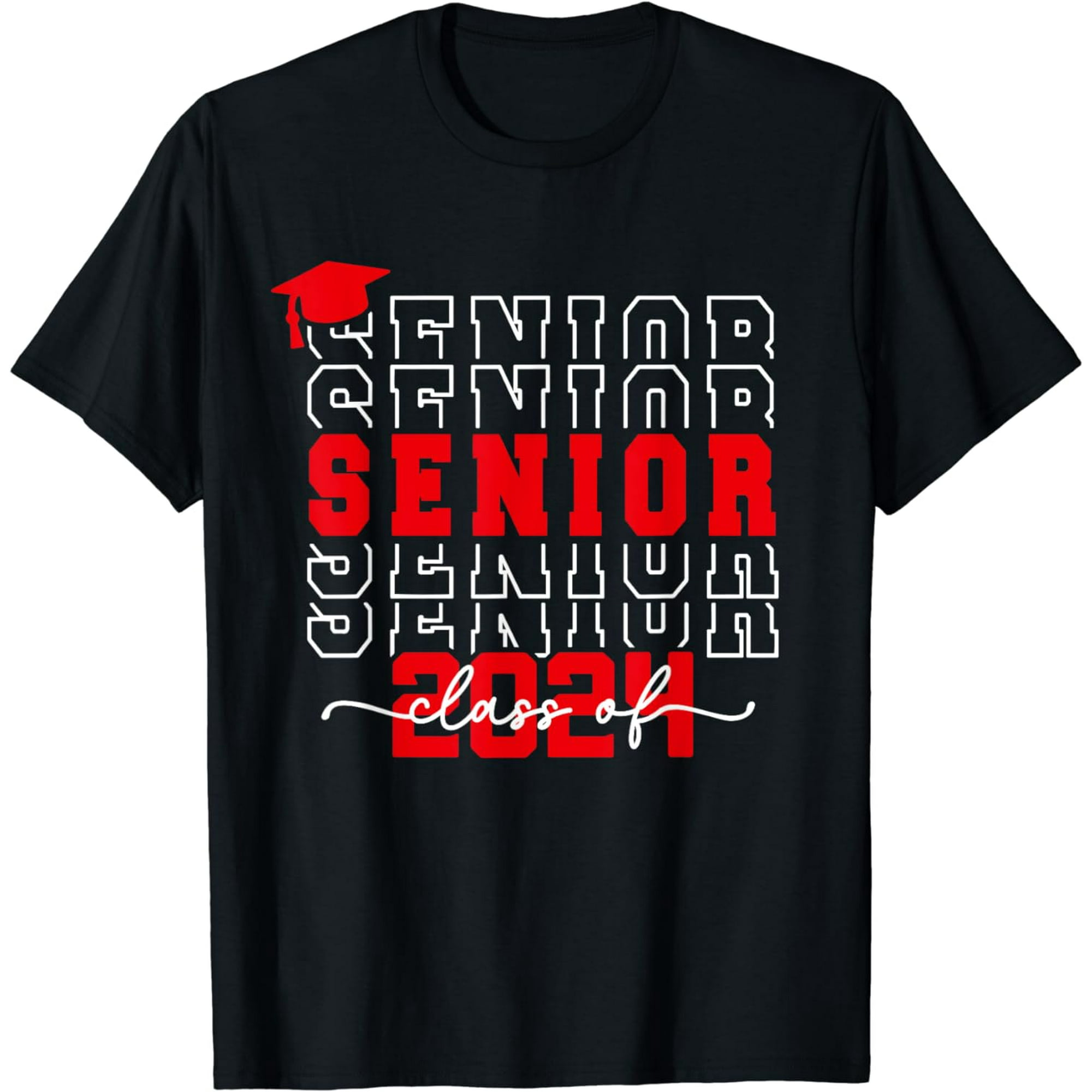 Senior 2024 Class of 2024 Back to School Graduation 2024 pure cotton T ...