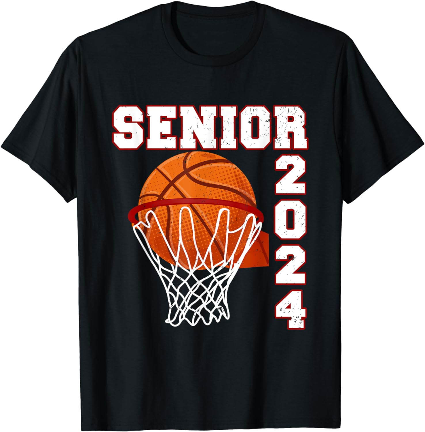 Senior 2024 Class of 2024 Basketball Graduation Sport Fan T-Shirt ...