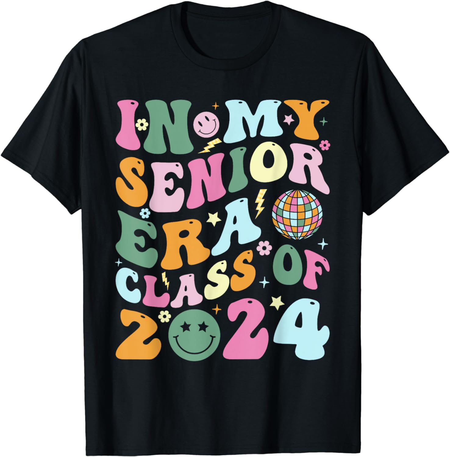 Senior 2024 Class of 2024 Graduation Apparel Retro Senior 2024 Class of ...