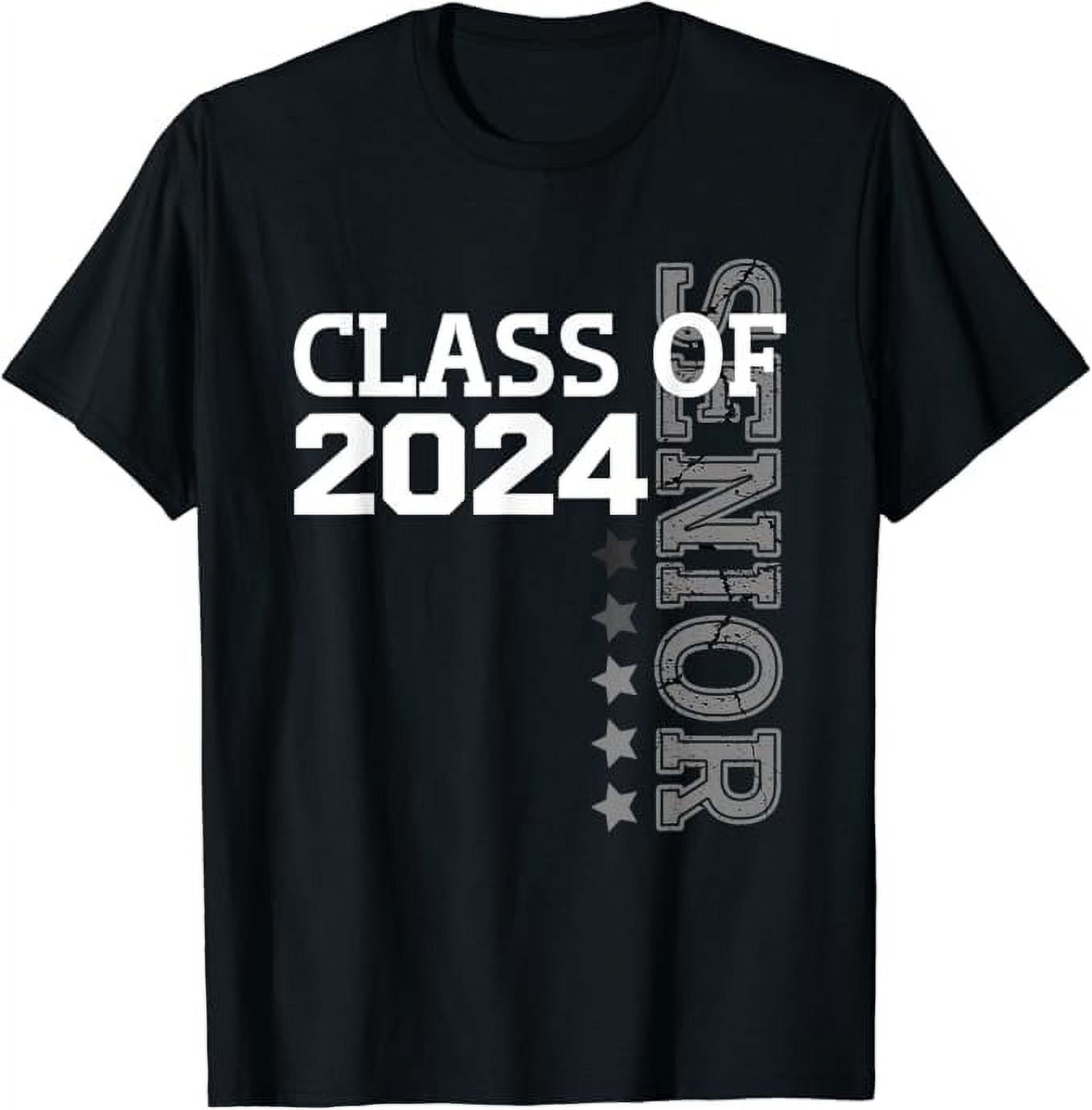 Senior 2024 Class of 2024 Graduation or First Day Of School T-Shirt ...