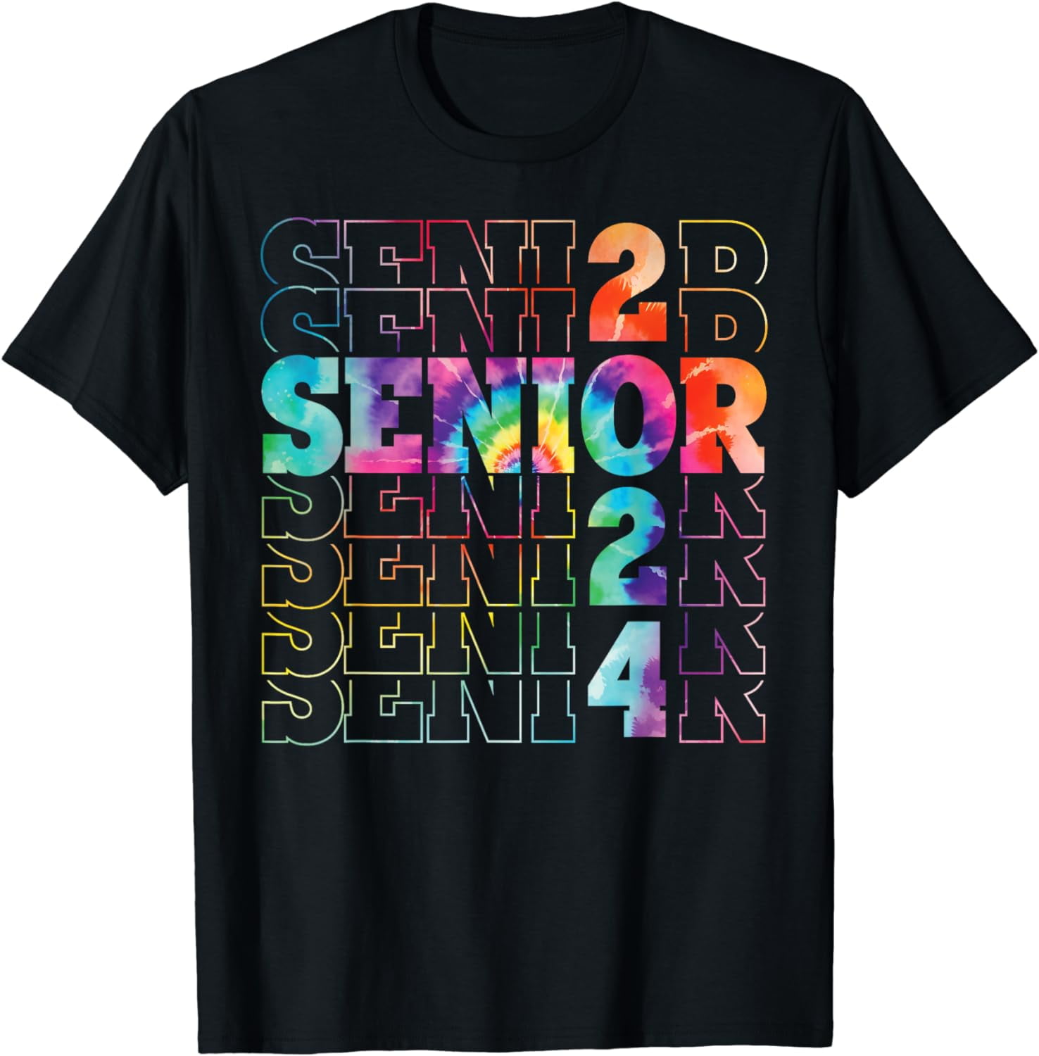 Senior 2024 Class of 24 High School College Graduation Cotton T-Shirt ...